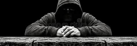 Dark Web Hacking Cybercriminal At Work In Front Of Computer Engaging