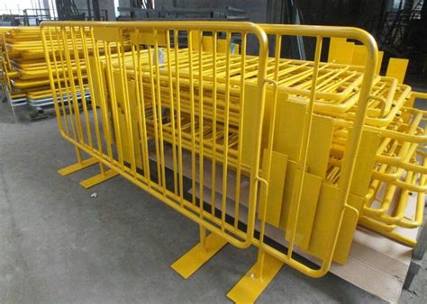 Retractable Steel Barricades Crowd Control Metal Pedestrian Barriers