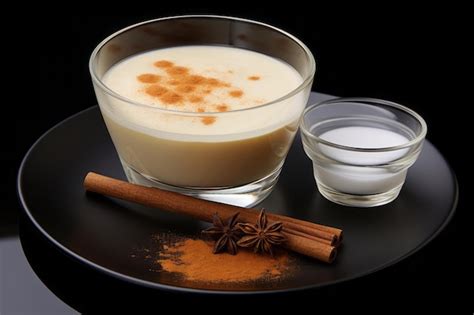 Premium Photo Molecular Gastronomy Unleashing The Flavors Of Cinnamon Nutmeg And Eggnog
