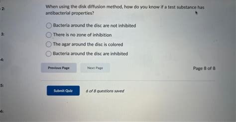 Solved When Using The Disk Diffusion Method How Do You Know