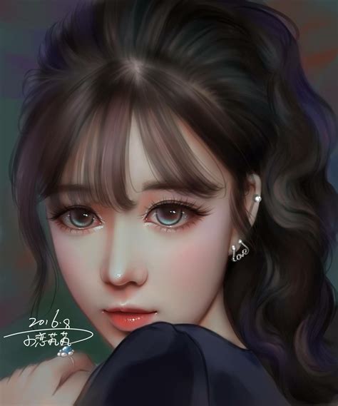Beautiful Anime Girl Realistic Drawing