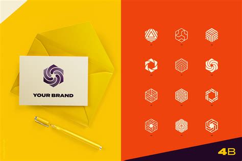 Artstation 96 Abstract Logo Marks And Geometric Shapes Collection