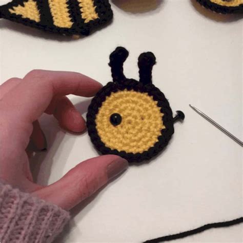 Bee Applique Crochet Pattern Free Natalina Craft