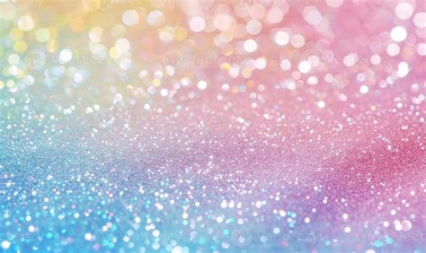 Ai Generated Colorful Glitter Background With Bokeh Defocused Lights