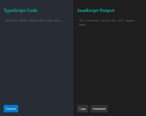 Typescript To Javascript Converter