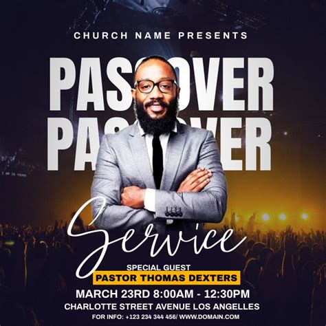 Passover Service Template Postermywall