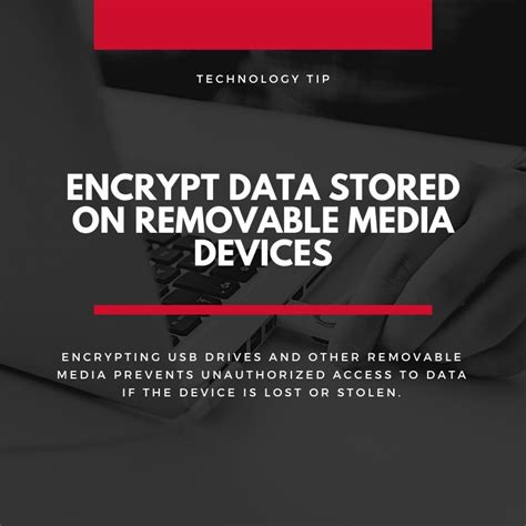 Tech Tip Encrypt Data Stored On Removable Media Devices Sms Datacenter