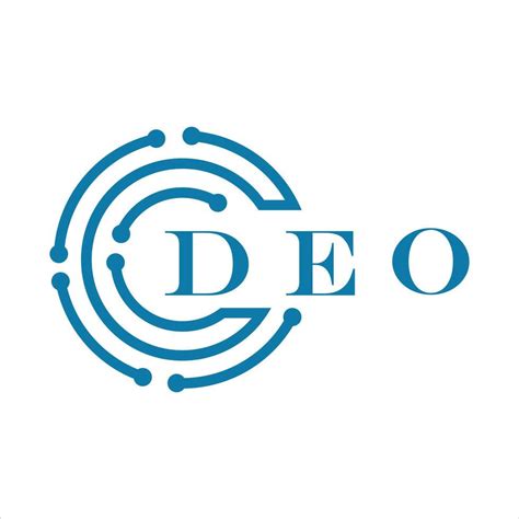 Deo Letter Design Deo Letter Technology Logo Design On White Background 38342539 Vector Art At