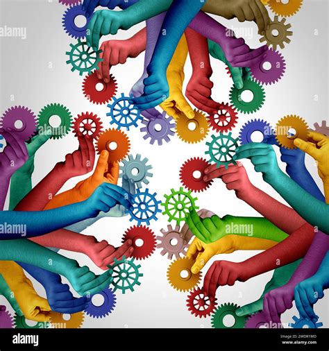 teams collaborating together and team collaboration concept or