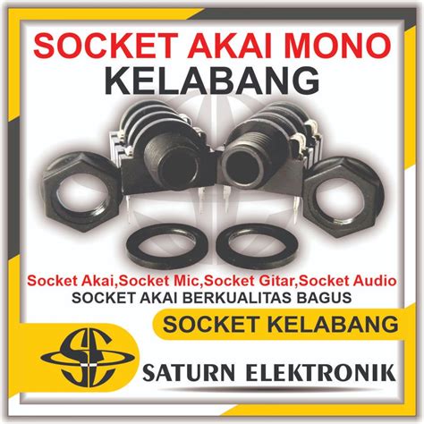 Jual Socket Mic Akai Stereo Kelabang 4pin Mur Shopee Indonesia