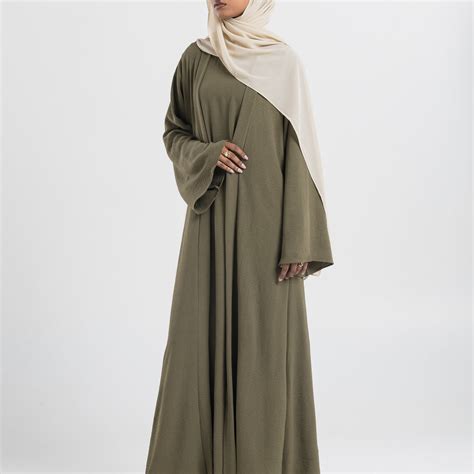 Essential Two Piece Abaya Avocado Smoothie Modest Essentials Us