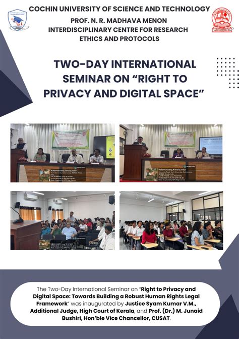Icrep Cusat Righttoprivacy Digitalrights Humanrightslaw… Career Guidance And Placement