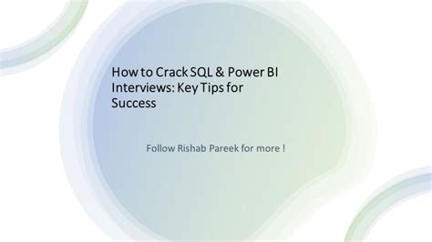 Rishab Pareek On Linkedin Sql Powerbi Analytics Interviews
