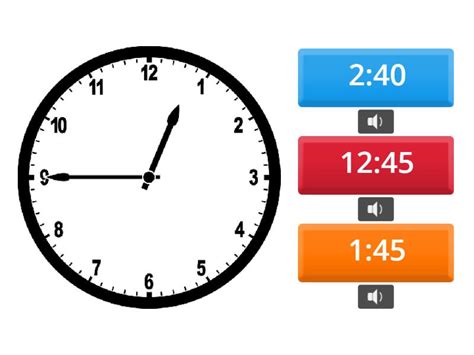 Clocks 00 15 30 45 Short Digital Answers Quiz
