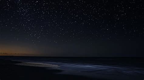 Free Starry Night Beach Image Stars Beach Night Download At Stockcake