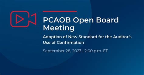 Barbara Vanich On Linkedin At September 28 Open Meeting Pcaob To