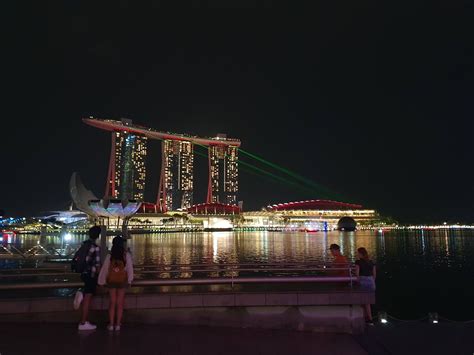 The Mbs Light Show Last Night Rsingapore