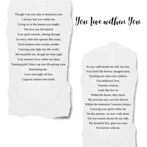 20 Best Inspiration About The Death Of A Son Poem Memory T™