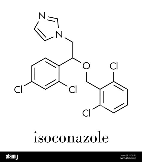 Isoconazole Antifungal Drug Molecule Skeletal Formula Stock Vector Image And Art Alamy