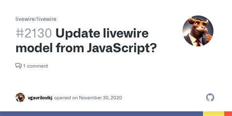 Update Livewire Model From JavaScript Issue Livewire Livewire GitHub