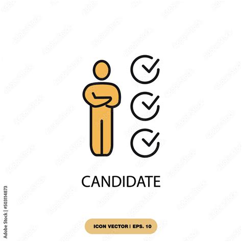 Candidate Icons Symbol Vector Elements For Infographic Web Stock Vector Adobe Stock