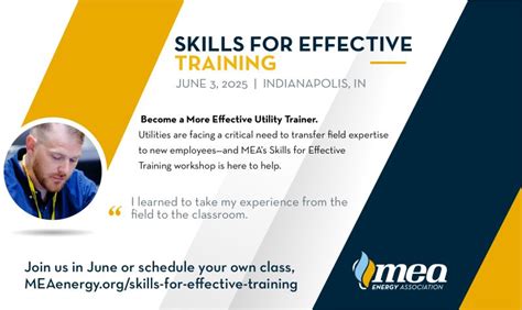 👷‍♂️ Become A More Effective Utility Trainer Mea Energy Association