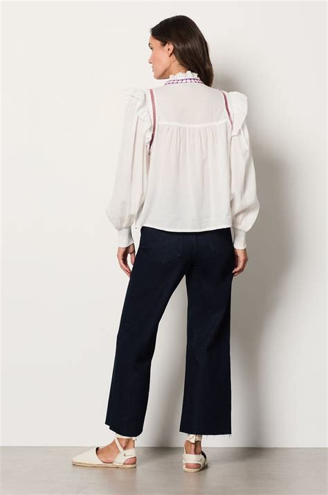 Chemise Brodée Helena Brod Ecru Etam