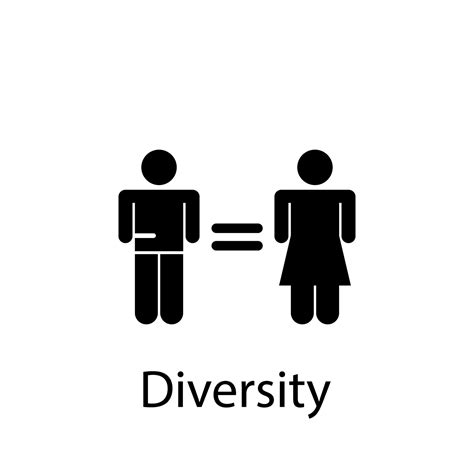 Diversity Man Woman Vector Icon Illustration 23198034 Vector Art At