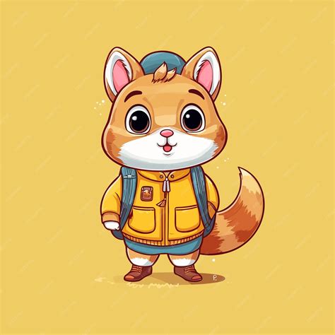 Premium Vector Chipmunk Cartoon Character