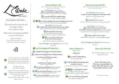 Menu Au Lestrade Restaurant Aix Les Bains 1 Avenue De Marlioz