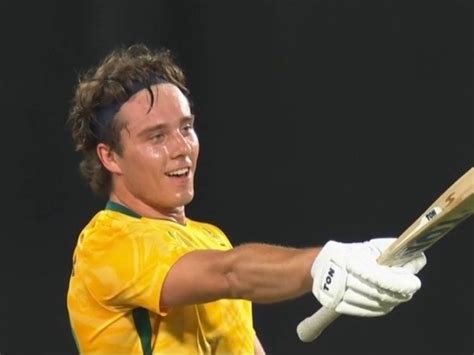 Dewald Brevis Hits Maiden T20i Century Off 41 Balls In Australia Vs