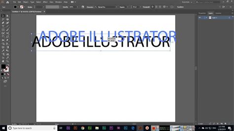 Type Tool Adobe Illustrator Cc 2019 Adobe Illustrator Illustration