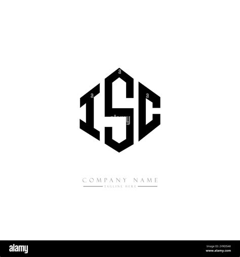 Isc Letter Logo Design With Polygon Shape Isc Polygon And Cube Shape