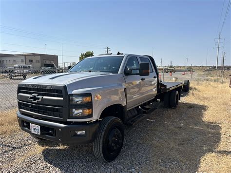 Duramax 4500 4x4 4 Door Flatbed Truck Dogface Heavy Equipment Sales