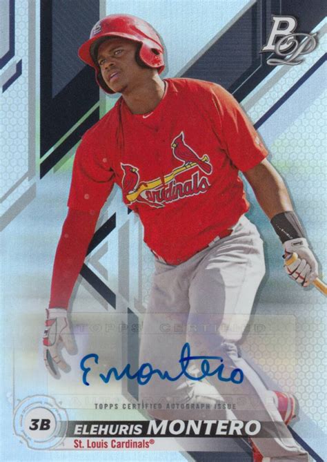 エレフリス モンテロ 直筆サインカード 新外国人 広島東洋カープ 2019 Topps Platinum Elehuris Montero Auto 検索 Bbm Epochtopps