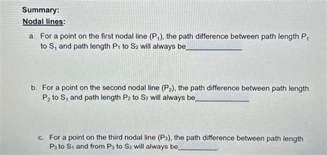 Solved Nodal Lines A For A Point On The First Nodal Line