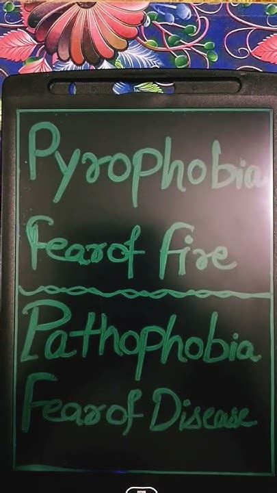 Pyrophobia Fear Of Fire Pathophobia Fear Of Disease Youtube
