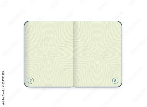 Vector De Stock Vector Passport Blank Pages For Stamps Empty Passport