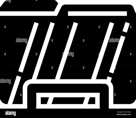 Computer Folder Glyph Icon Vector Illustration Stock Vector Image Art Alamy