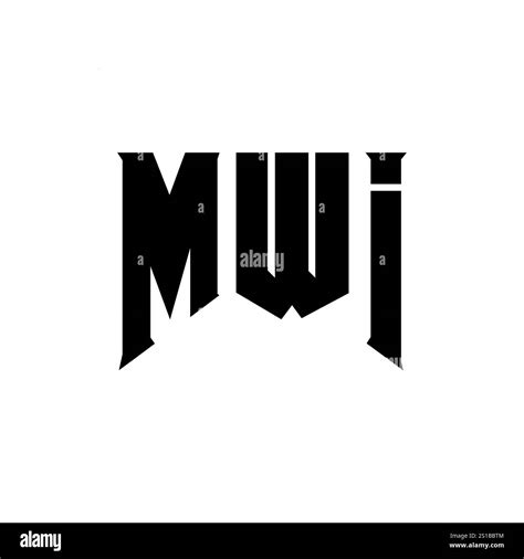 Mwi Logo Design Stock Vector Images Alamy