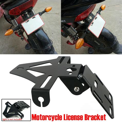 Motorcycle License Plate Mount Bracket Tail Rear Light Bracket Holder