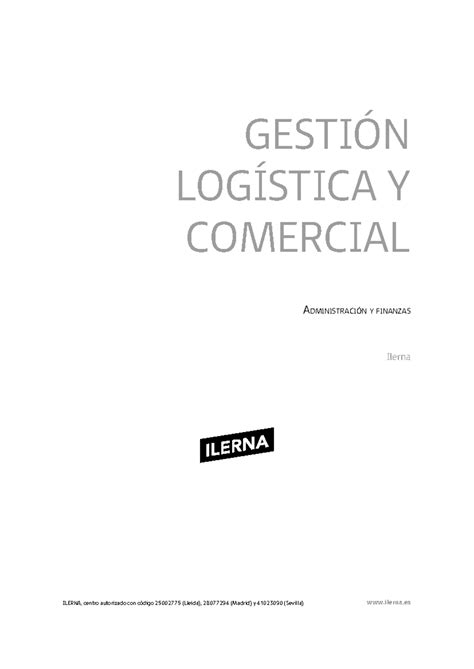 Glc Temario Ilerna Ilerna Centro Autorizado Con Código 25002775