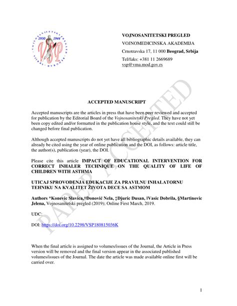 Pdf Impact Of Educational Intervention For Correct Inhaler Technique