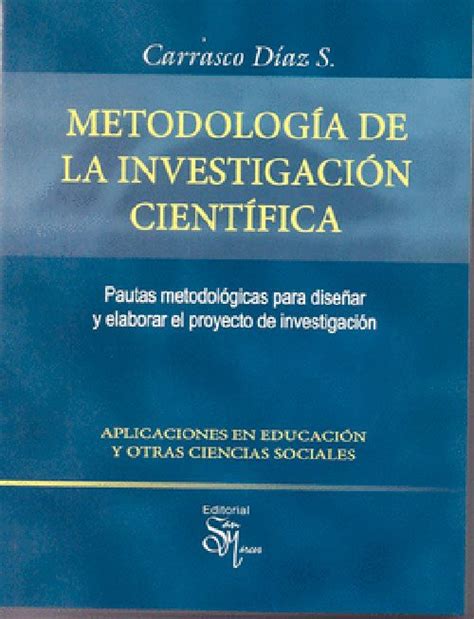 Pdf Metodología De La Investigación Científica Sergio Carrasco Diaz