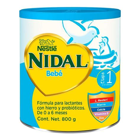 Fórmula Para Lactantes Nestlé Nidal Bebé Etapa 1 De 0 A 6 Meses 800 G