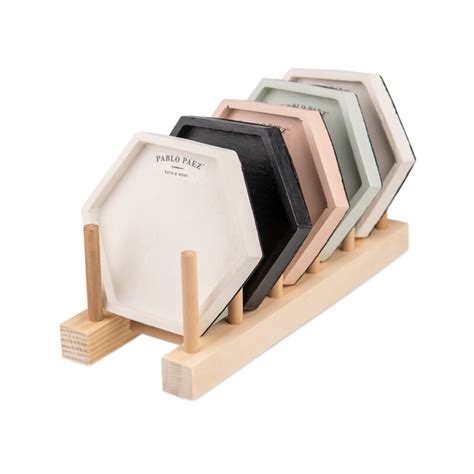 Base De Cemento Exagonal Blanca Pablo Paez