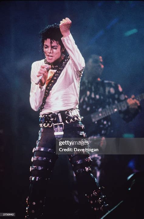 Michael Jackson Performs On Stage During His Dangerous Concert Tour