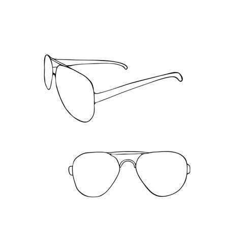 How To Draw Glasses Side View