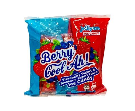 Jelliyum Ice Candy Berry Cool Ah Strawberry Yogurt And Blueberry Yogurt