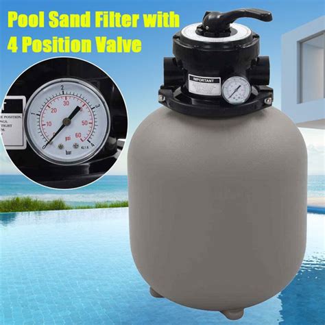 Swimming Pool Sand Filter System 4 Way Multi Port Valve Pool Filter 1800gph Wish